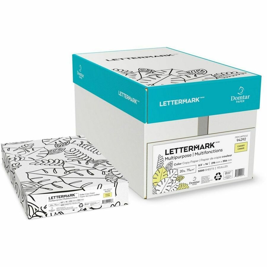 Lettermark Multipurpose Paper - 8 1/2" x 14" - 20 lb Basis Weight - 75 ...