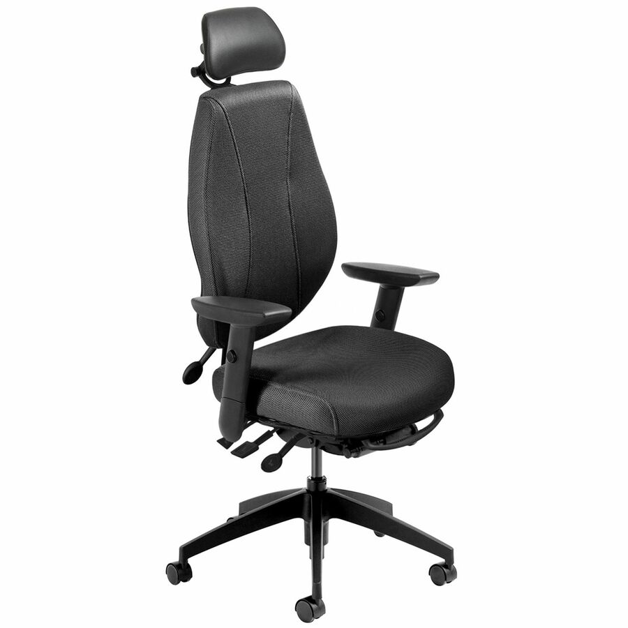 ergoCentric airCentric Chair - Foam, Fabric Seat - Black Mesh Back ...