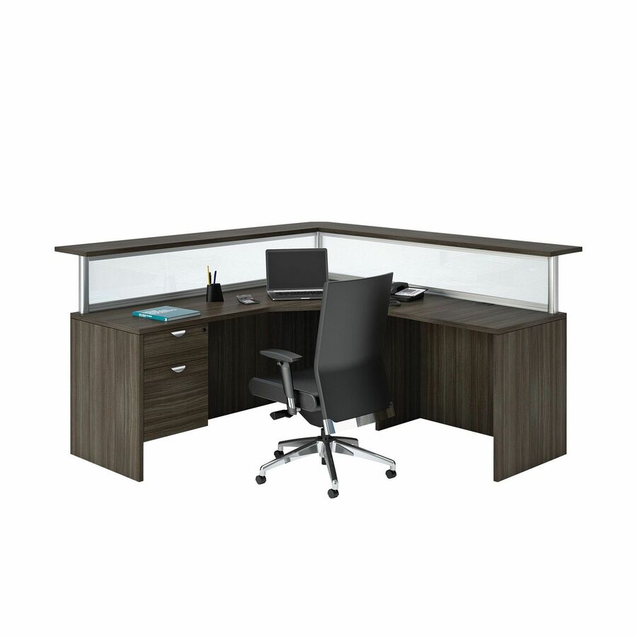 HDL Innovations Corner Desk - 1" Gable, 1" Top, 77" x 77" - Material ...