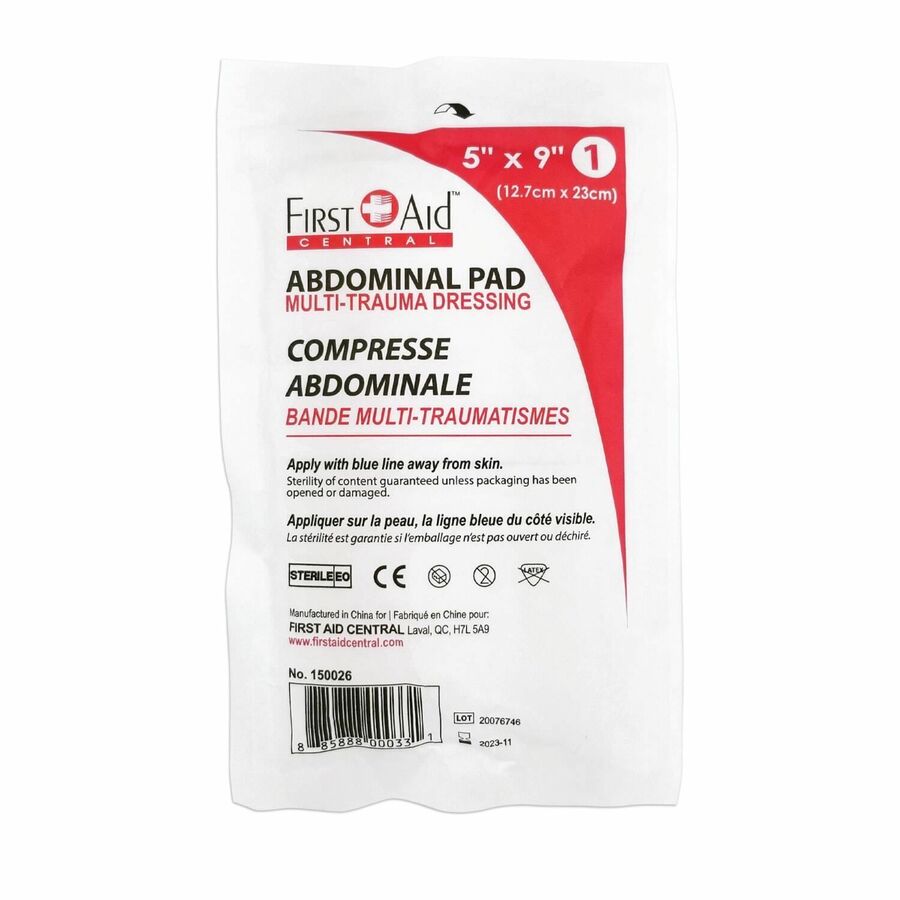 First Aid Central Abdominal Trauma Pad (5"x 9") - 2/Bag - Madill - The ...