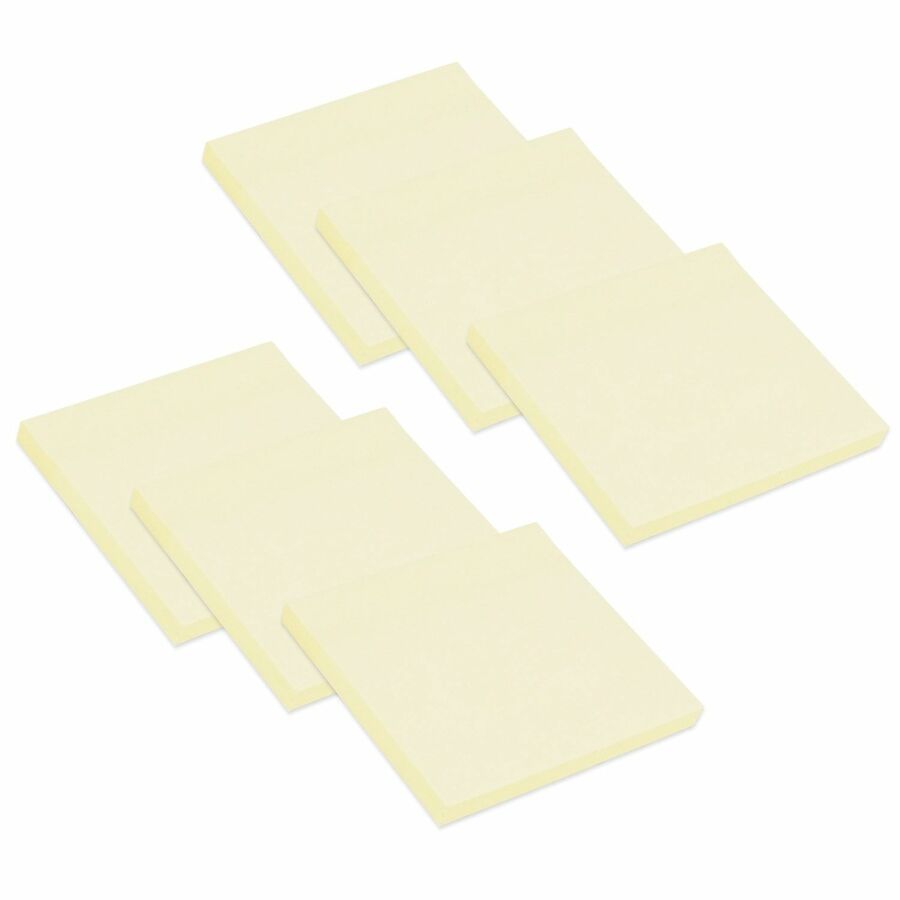 Grand & Toy 3" x 3" Pop-Up Sticky Notes, Yellow, 100 Sheets/Pad, 6 Pads ...