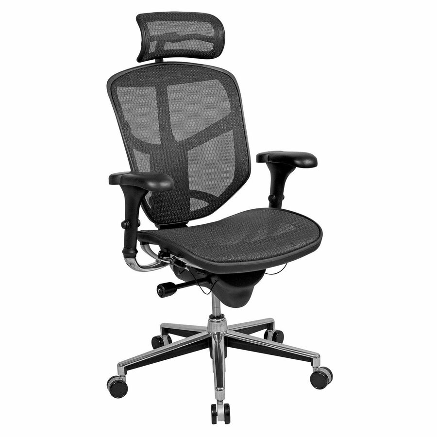 WorkPro Quantum 9000 Chair - Black Mesh Seat - Black Mesh Back - Black ...