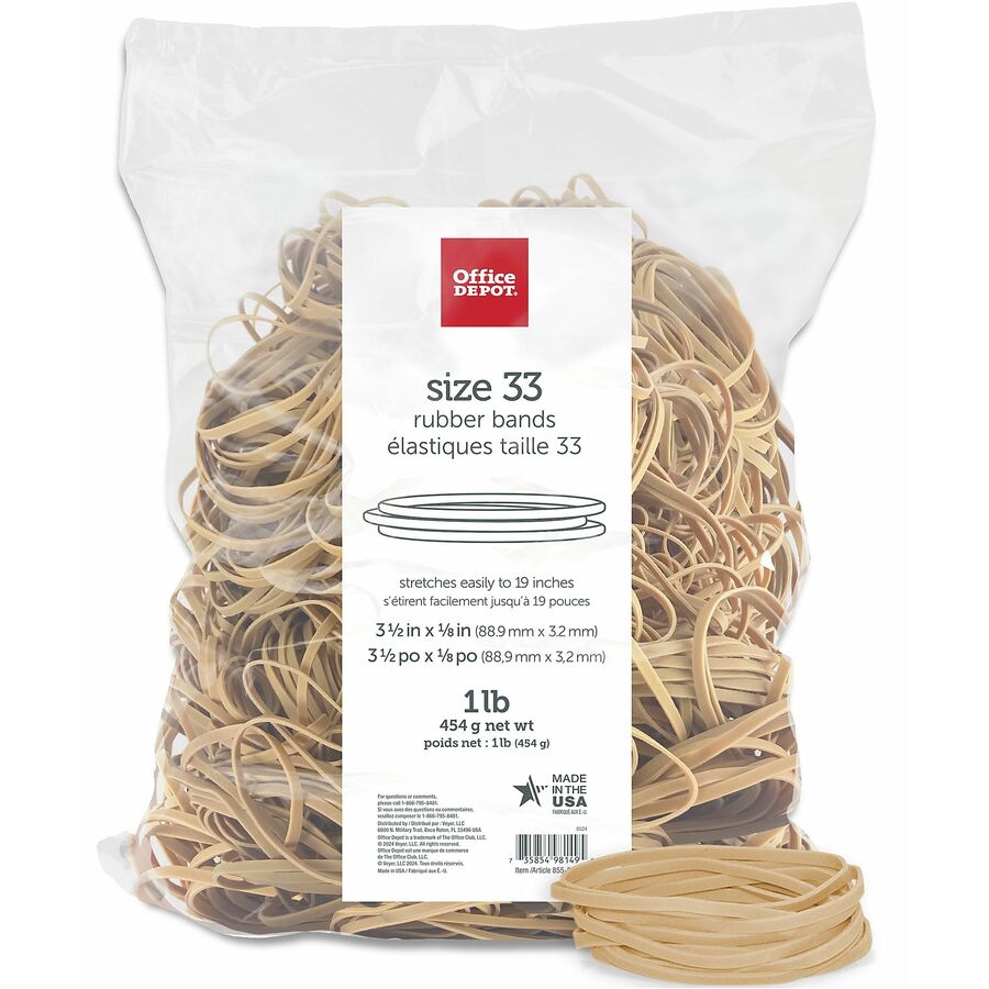 Offix Rubber Band - 0.13" (3.18 mm) Width - 3.50" (88.90 mm) Thickness ...