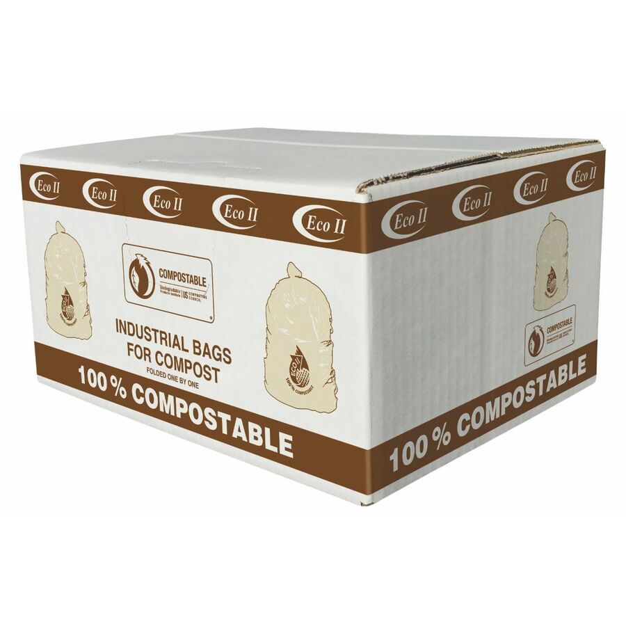 Eco II Garbage Bags - Eco II 35x50 Compostable, 100 per case ...