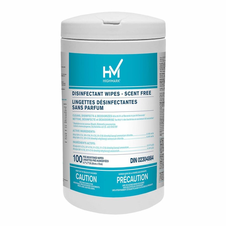 Highmark Disinfectant Wipes - For Multipurpose - Ready-To-Use - Wipe ...