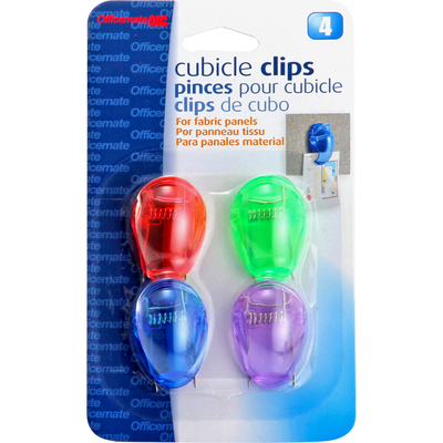 OIC30172 : Officemate Oic Standard Cubicle Clips - Standard - 4 / Pack ...