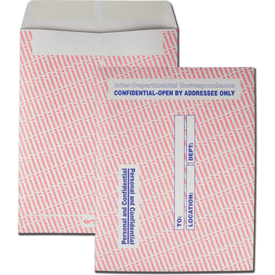 QUA63778 : Quality Park™ Gray/Red Paper Gummed Flap Personal And ...