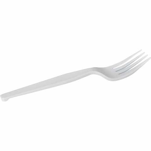 Dixie Disposable Forks, Medium Weight, Plastic, 6-1/8", White, 1000 ...