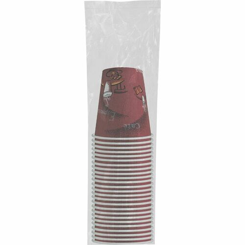 SOLO Cup Company Hot Cups, 8 oz, Poly Lined Paper, Bistro, 500/Carton ...