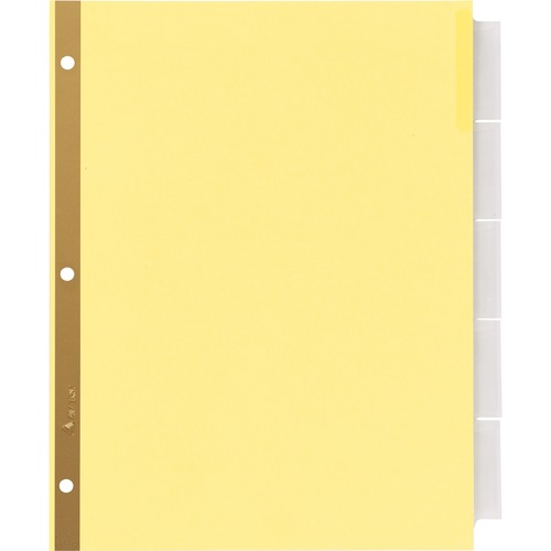 Avery Big Tab™ Insertable Dividers, Buff Paper, Clear Tabs, 5-Tab Set ...