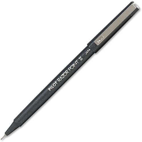 Pilot Razor Point II Super Fine Marker Pen, Black Ink, .2mm, Dozen - W ...