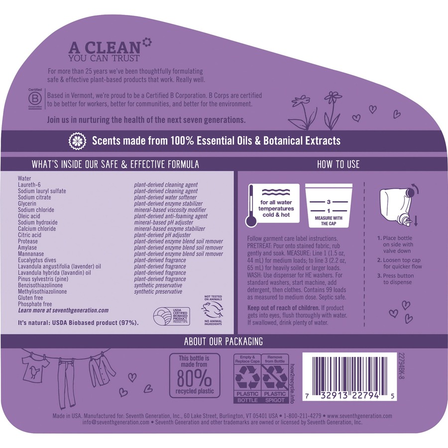 Seventh Generation Laundry Detergent - Laundry Detergents | Seventh ...