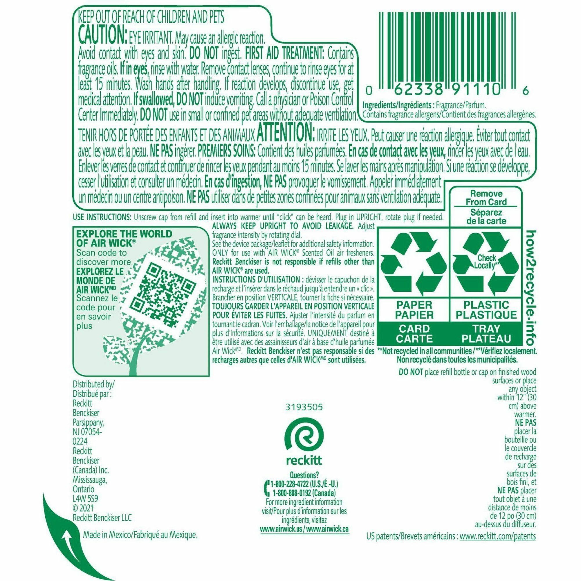 Air Wick Scented Oil Warmer Refill | ONE OFFICE SOLUTION