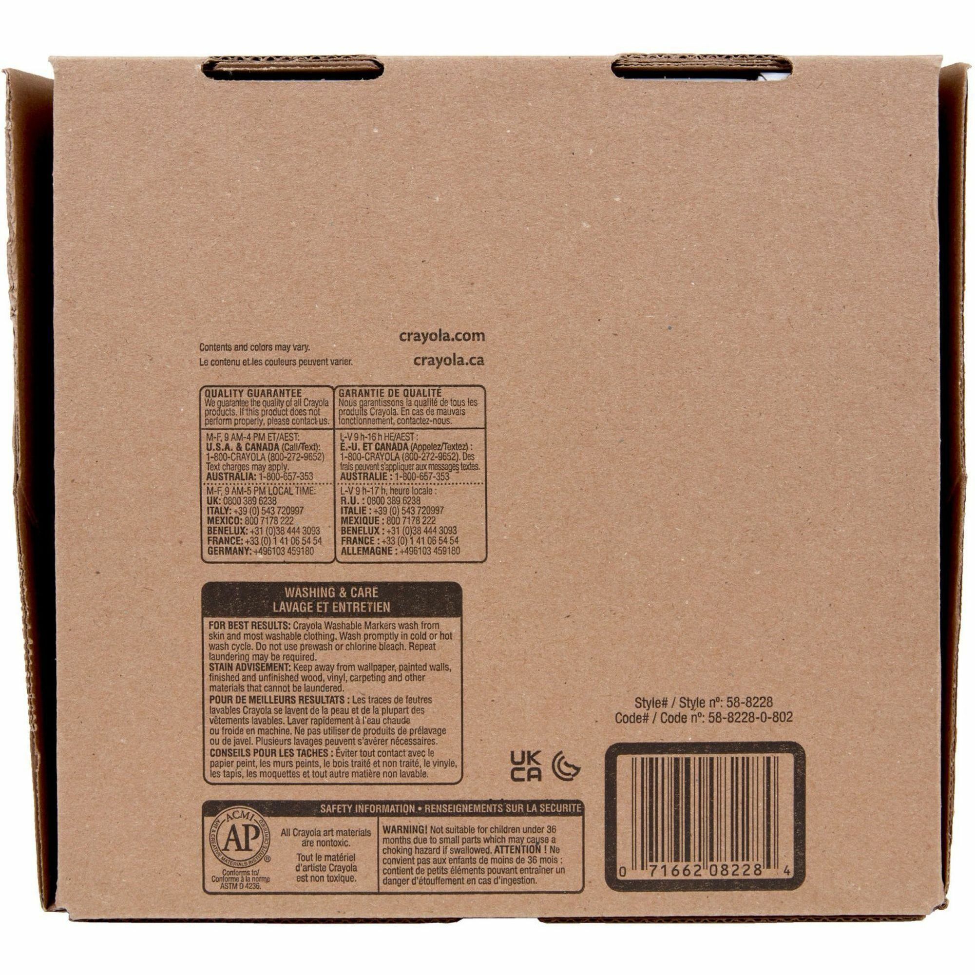 Crayola Multicultural Colors Washable Markers | Office City Express ...