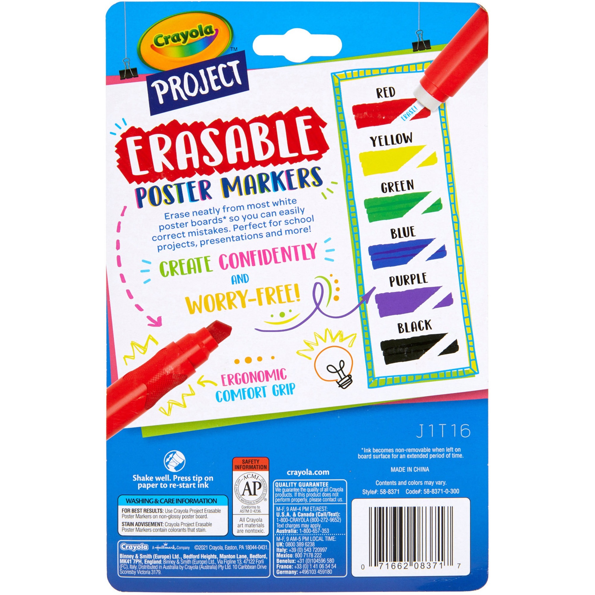 Crayola Project Erasable Poster Markers | JD Office Products
