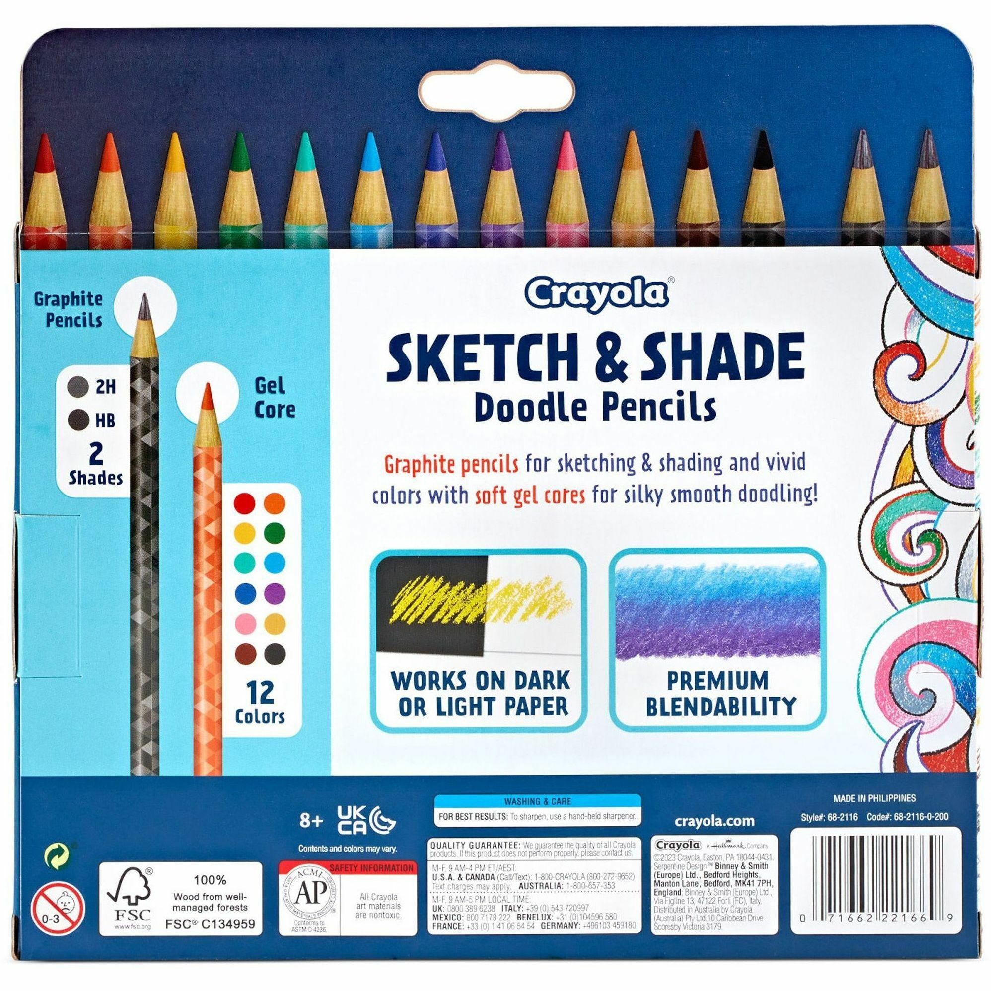 Crayola Sketch & Shade Doodle Pencils | Office City Express - Columbus OH
