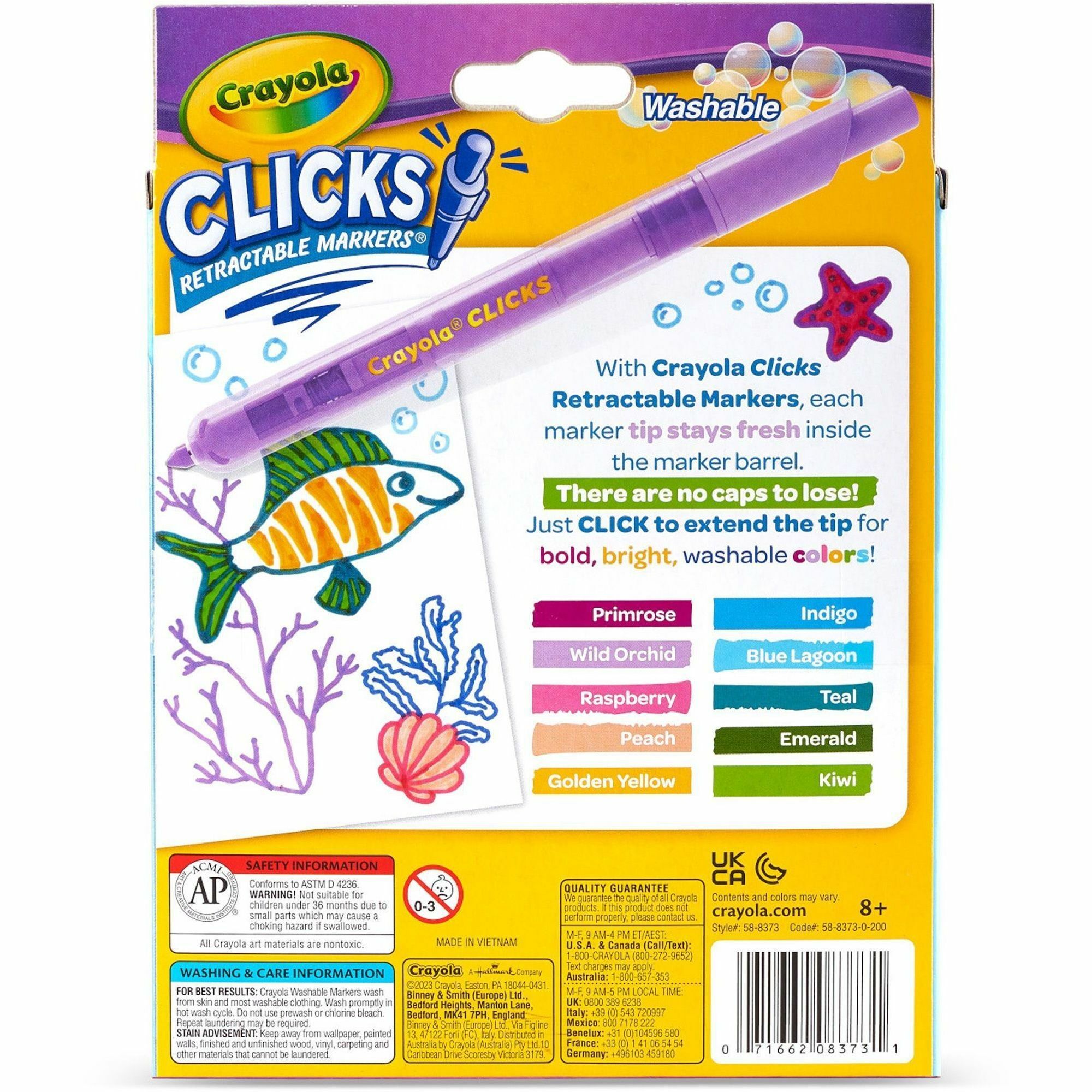 Crayola Clicks Retractable Markers | Office Products, Inc.