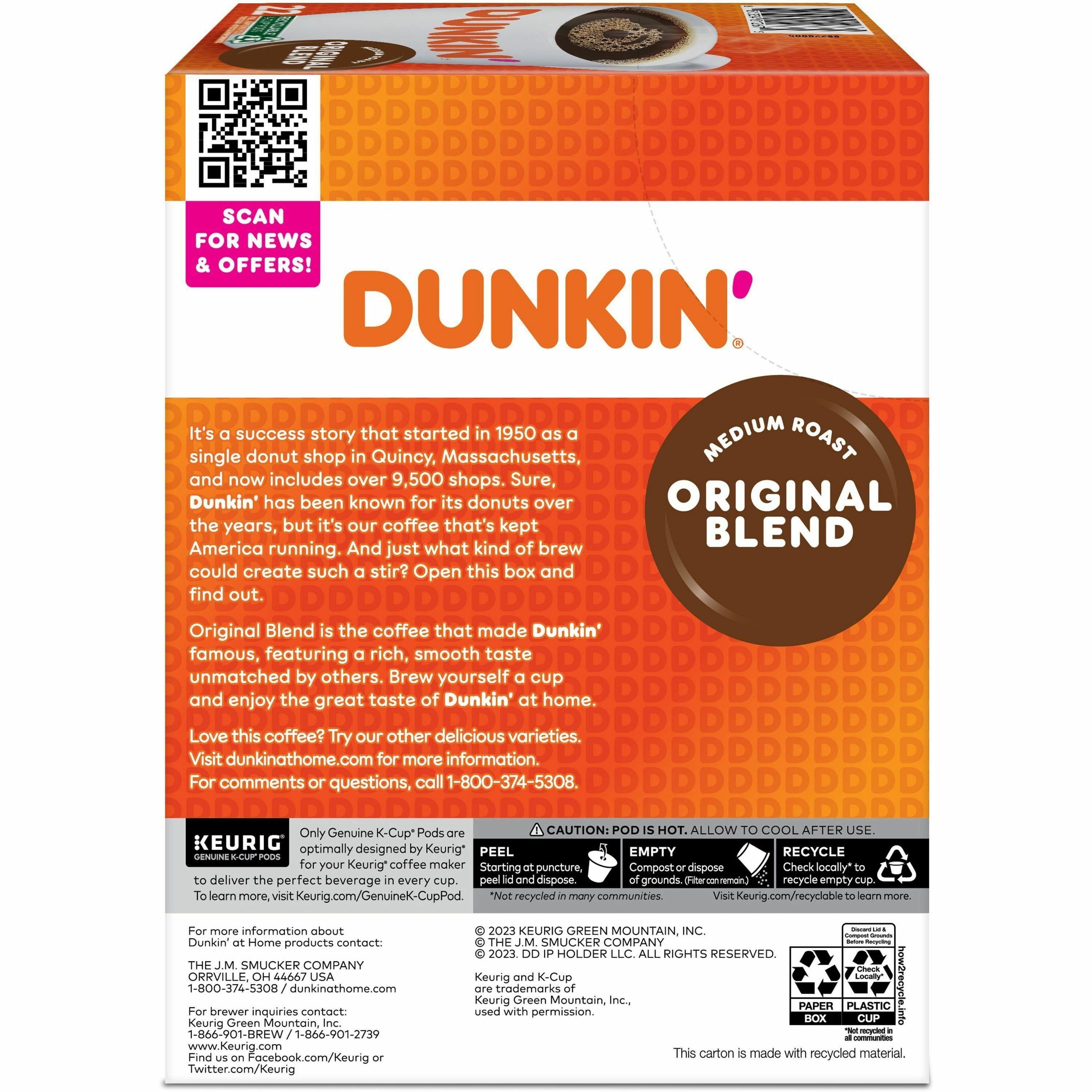 Dunkin'® K-Cup Original Blend Coffee | JD Office Products