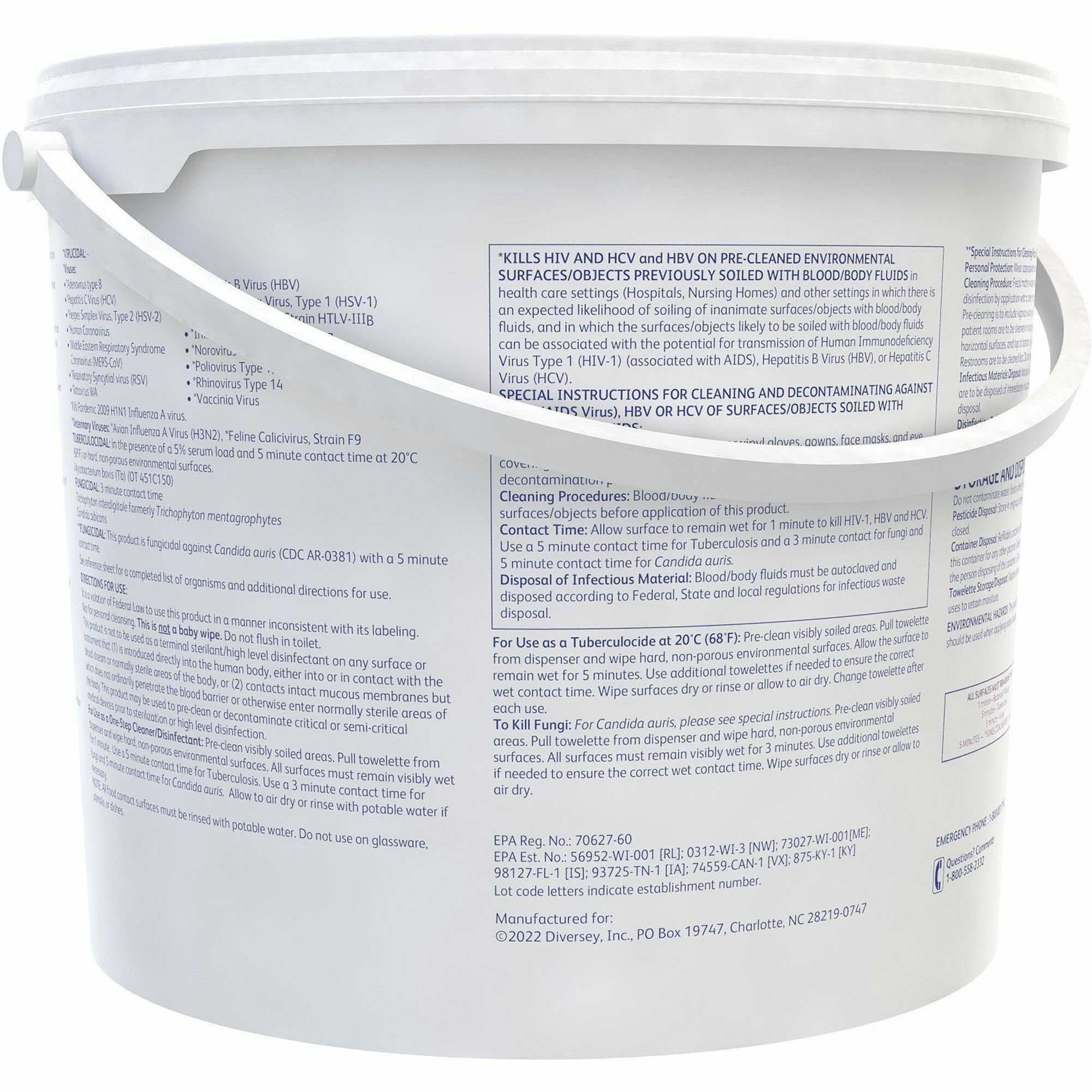 Diversey Care Oxivir Tb Disinfectant Cleaner Wipes | JD Office Products