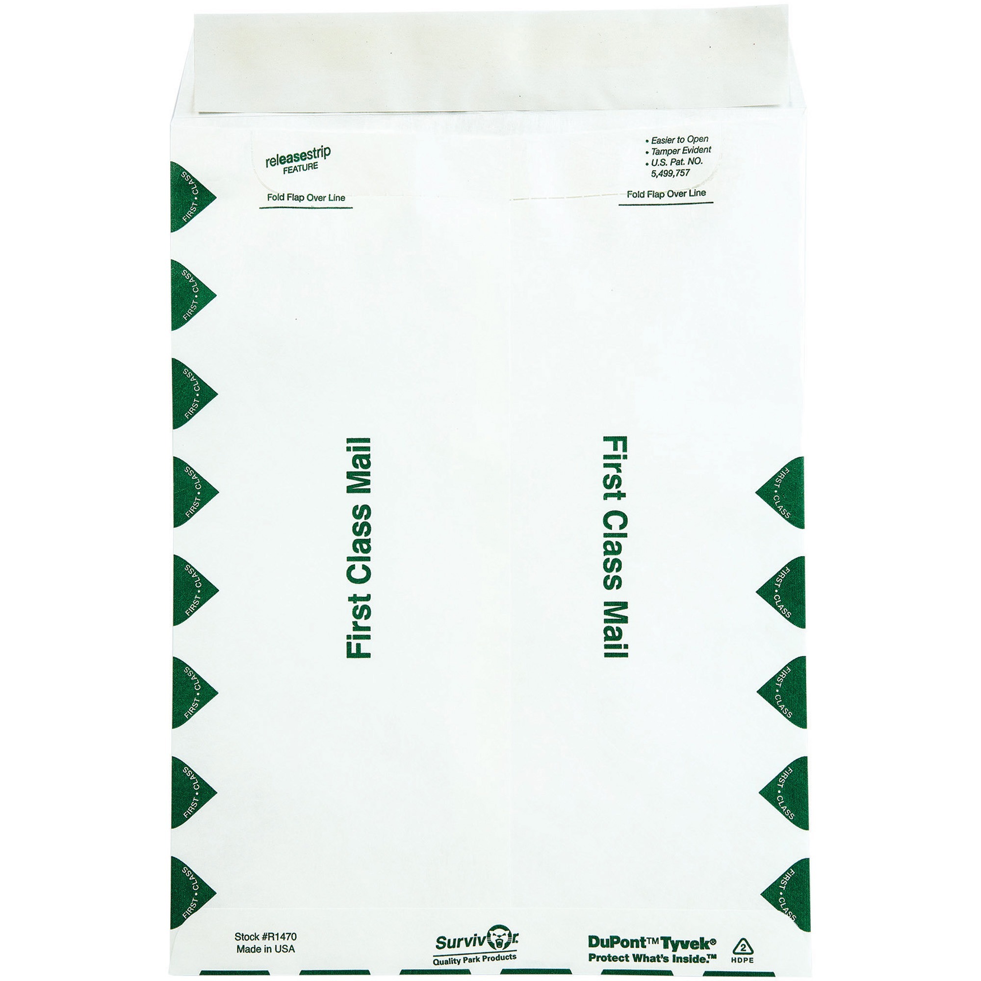 Survivor® 9 x 12 DuPont Tyvek First Class Border Mailers with Self-Seal ...