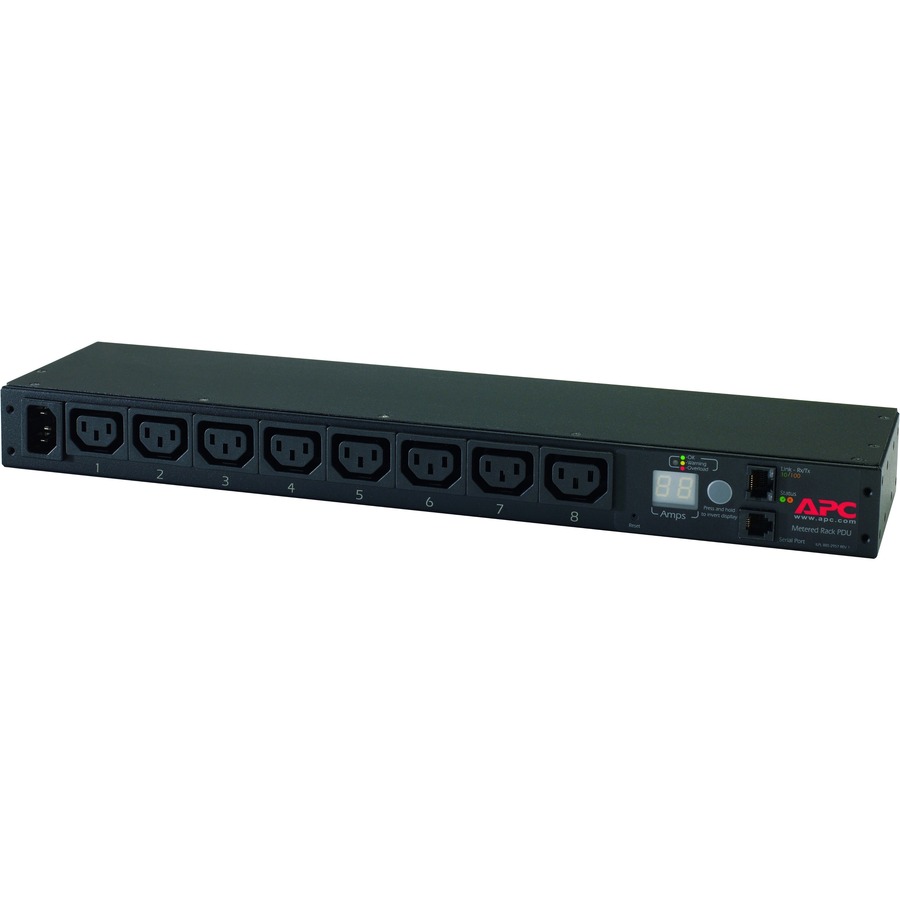 APC by Schneider Electric Rack PDU, Metered, 1U, 16A, 208/230V, (8) C13 ...