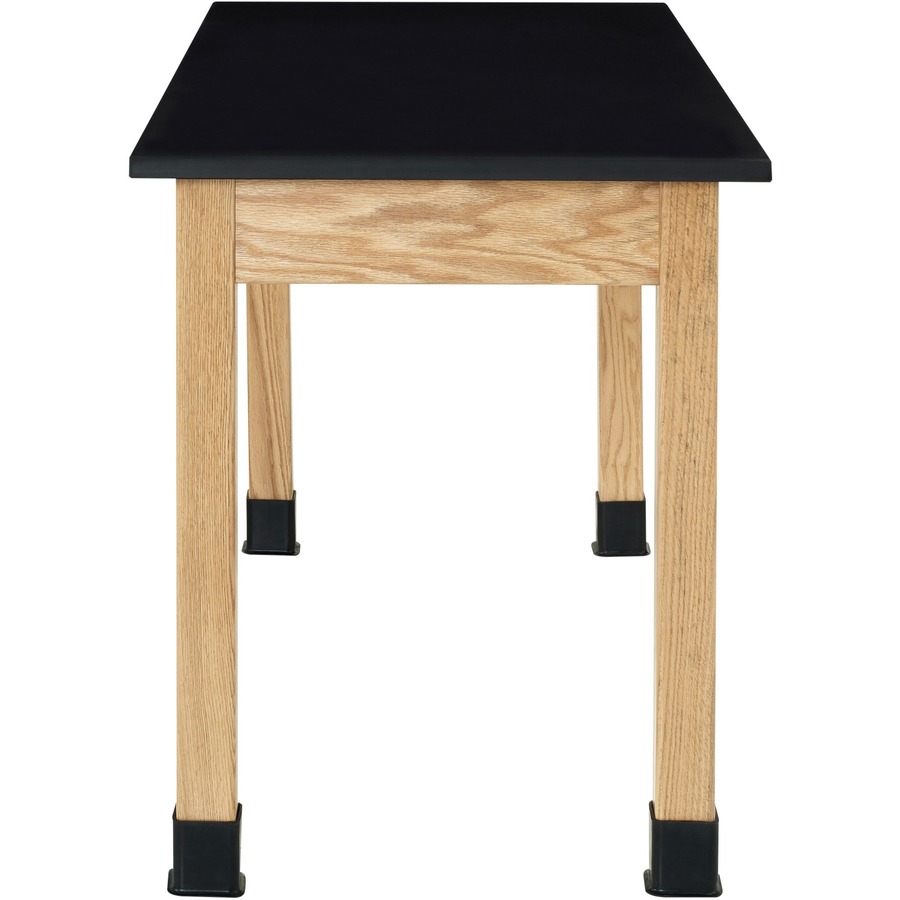 Diversified Spaces PerpetuLab Wooden Leg Science Table with Plain Apron ...