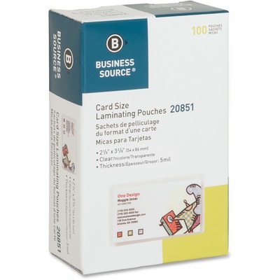 BSN20851 : Business Source Business Source Clear Laminating Credit Card ...