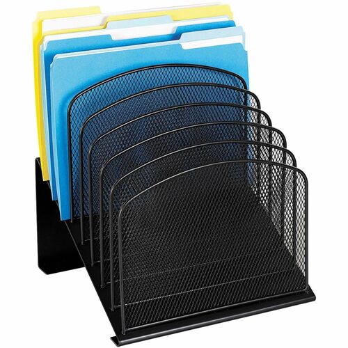 Safco Mesh Desk Organizer, Eight Sections, Steel, 11 1/4 x 10 7/8 x 13 ...