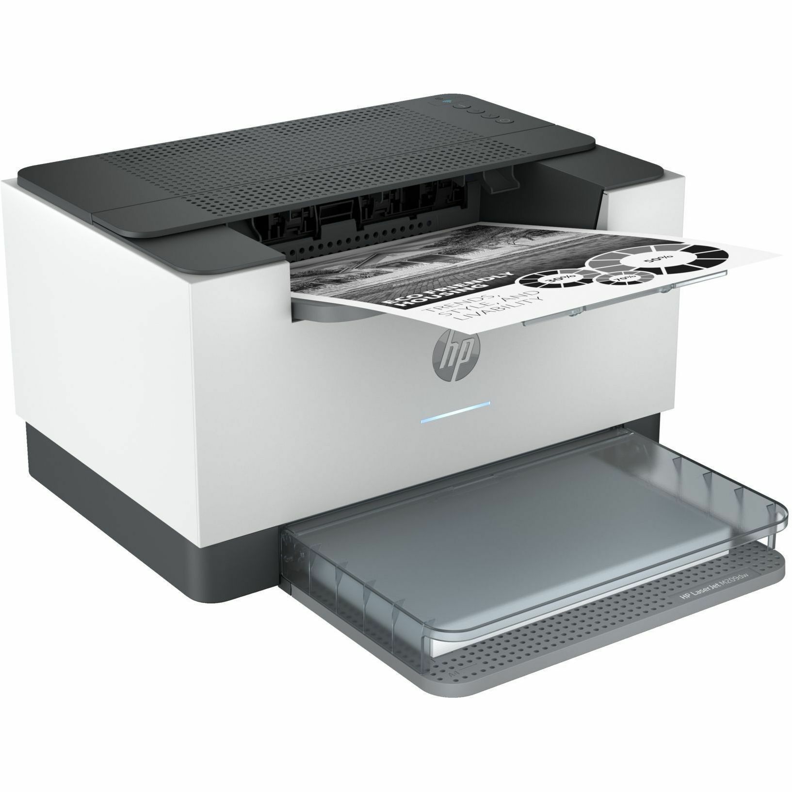 HP LaserJet 200 M209dw Desktop Wireless Laser Printer - Monochrome ...