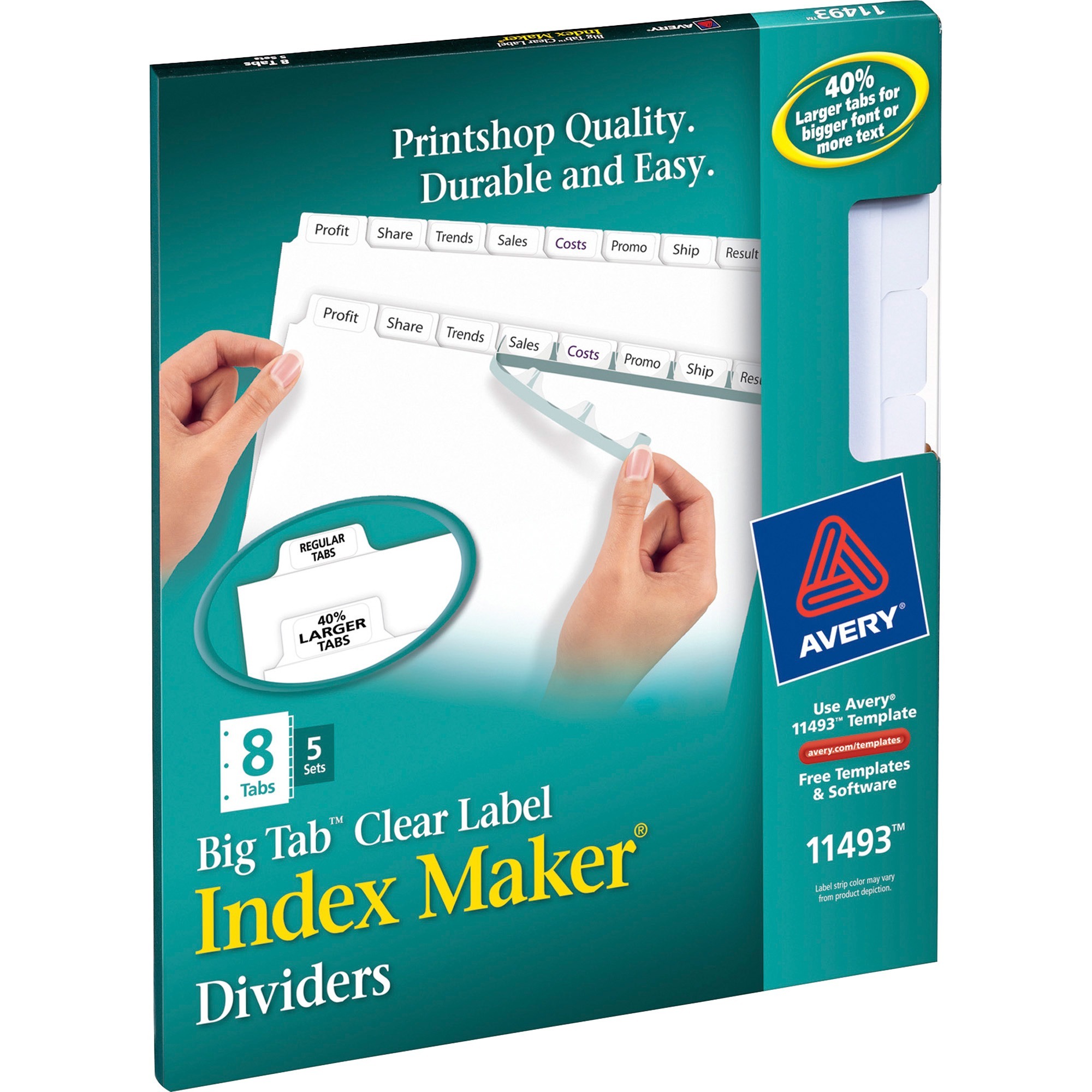 Avery® Big Tab Index Maker Index Divider
