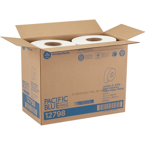 Georgia Pacific Professional JRT Toilet Paper Jumbo Jr Roll, 2-Ply ...