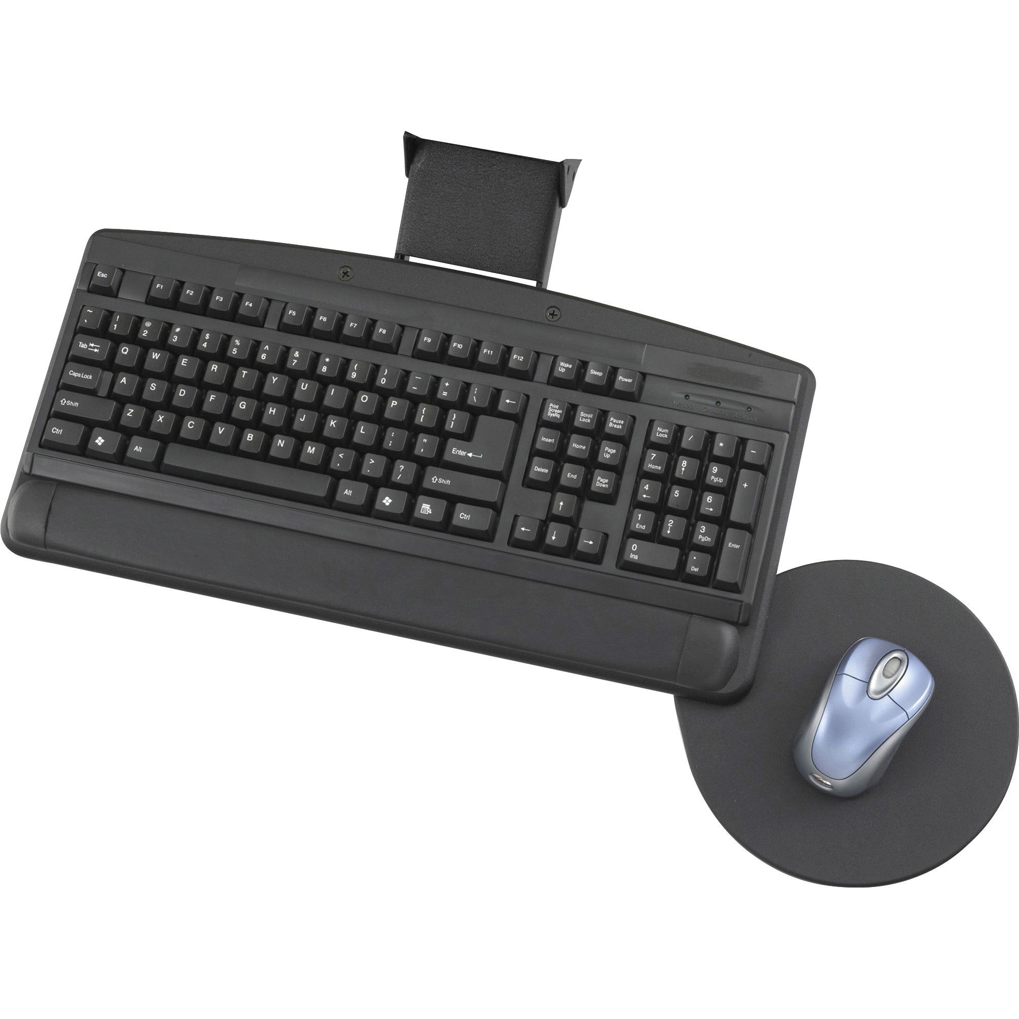 SAF2135BL : Safco® Adjustable Keyboard Platform With Swivel Mouse Tray ...