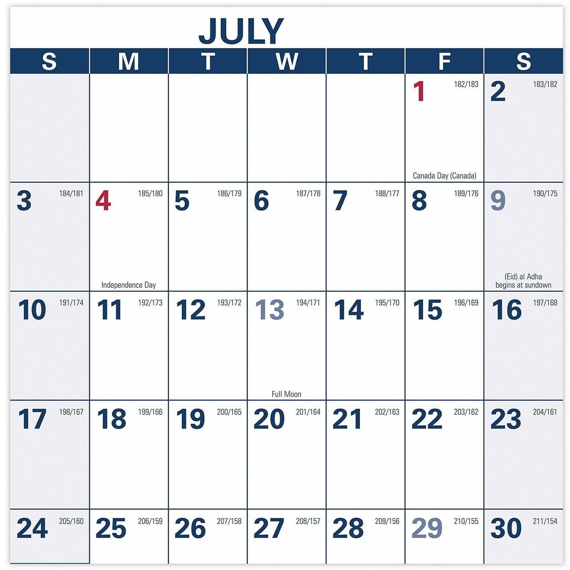 At-A-Glance Erasable Two-sided Wall Calendar | Office City Express ...