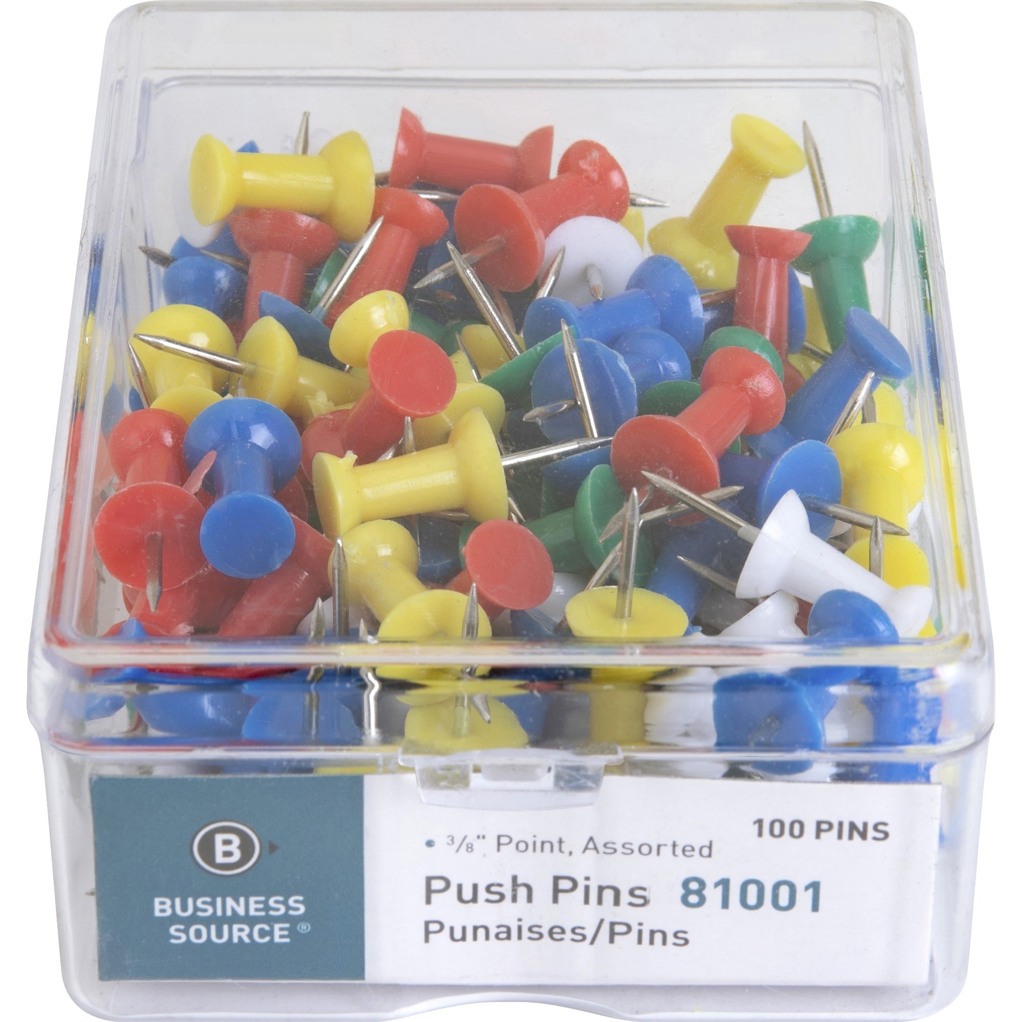 Business Source 1/2" Head Push Pins | ONE OFFICE SOLUTION