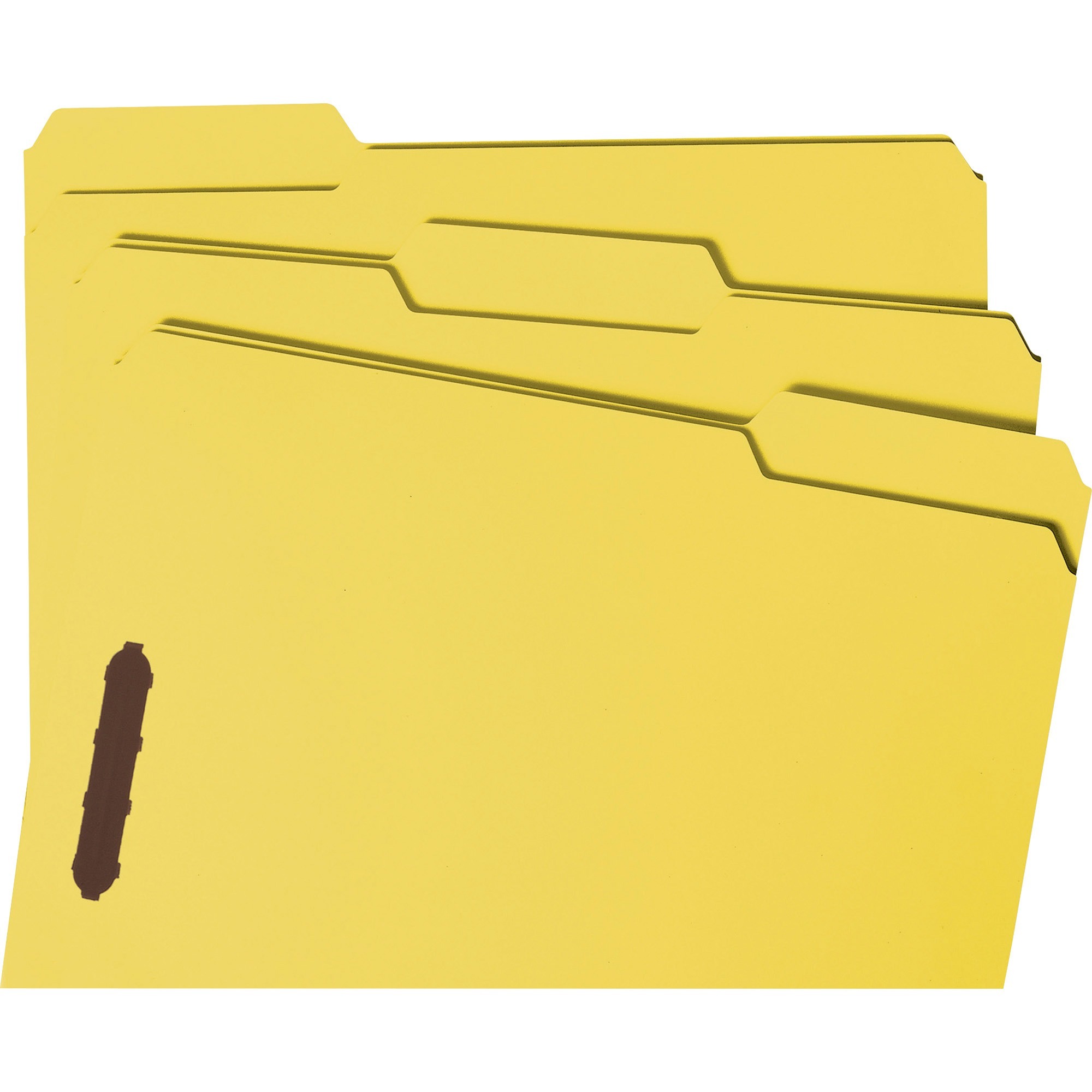 Smead Colored 1/3 Tab Cut Letter Recycled Fastener Folder