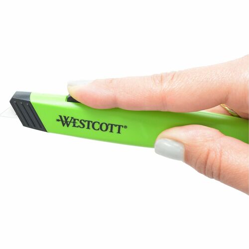 Westcott Safety Ceramic Blade Box Cutter, 5 1/2 in, Green - W.B. Mason