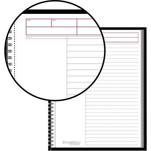 Cambridge Limited Wirebound Action Planner Business Notebook, 8-1/4" x ...