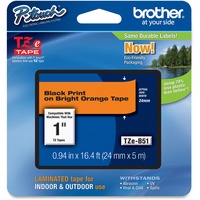 Brother P-touch TZe 1" Laminated Lettering Tape - 15/16" BRTTZEB51, BRT ...