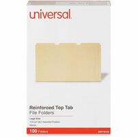 Universal 1/3 Tab Cut Legal Top Tab File Folder - 8 1/2" x 14" - 3/4 ...