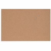 U Brands Frameless Cork Canvas Bulletin Board - 24" Board Height x 36 ...