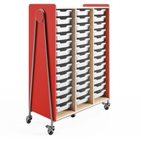 Safco Whiffle Typical Triple Rolling Storage Cart