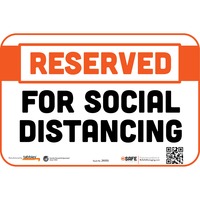 Tabbies RESERVED SOCIAL DISTANCING Wall Decal - 9 / Carton - Reserved ...