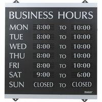 Headline Signs Business Hours Sign