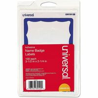 Universal Name Badge - 3.5" Width x 2.3" Depth - Self-adhesive ...