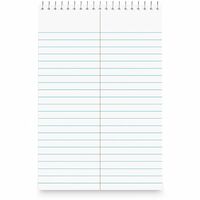 Universal Steno Pads, Gregg Rule, Red Cover, 80 White 6 x 9 Sheets, 6 ...