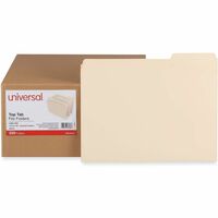 Universal 1/3 Tab Cut Letter Top Tab File Folder - 8 1/2" x 11" - 3/4 ...