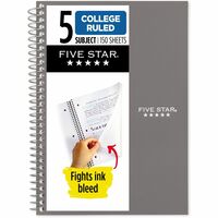Mead College Ruled Notebook - 5 Subject(s) - 150 Sheets - Spiral ...