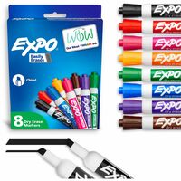 Expo Low-Odor Dry-Erase Markers - Chisel Marker Point - Erasable ...