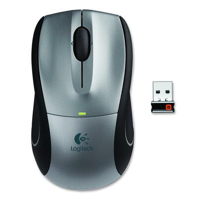 Logitech Wireless Mouse 2.4 GHz On/Off Switch Silver | hsm99sm