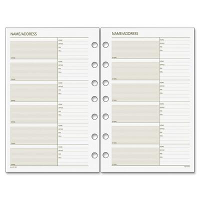 Day Runner TelephoneAddress Planner Pages - Zuma
